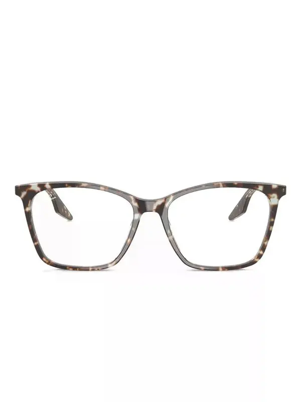 Ray-ban Tortoiseshell Rectangle Eyeglasses - Yellow