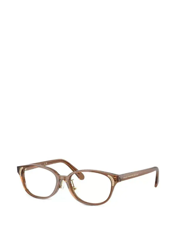 SWAROVSKI Crystal-embellished Geometric-frame Eyeglasses