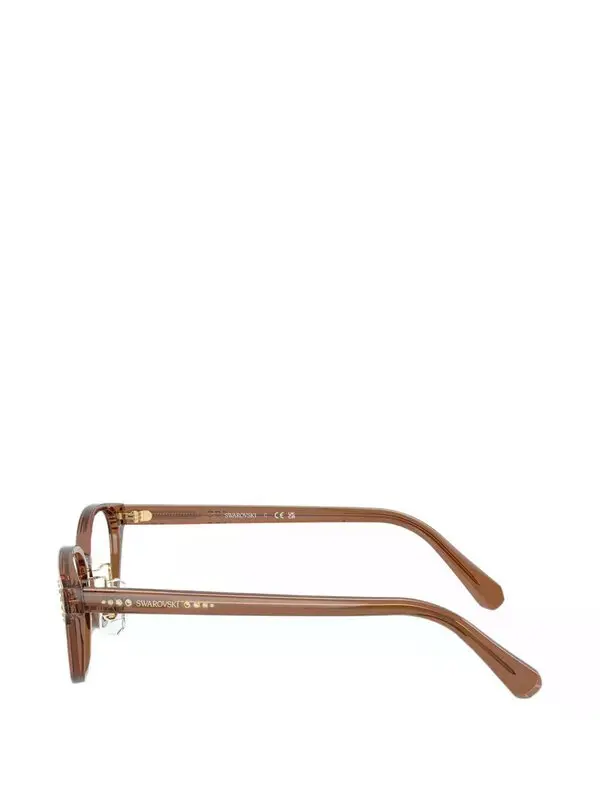 SWAROVSKI Crystal-embellished Geometric-frame Eyeglasses