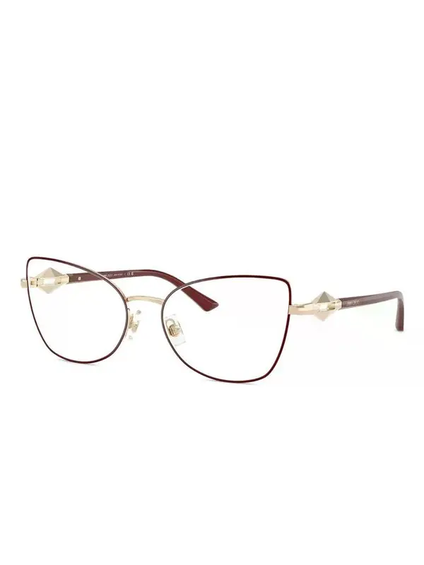 JIMMY CHOO Cat-eye Frame Embellished Glasses
