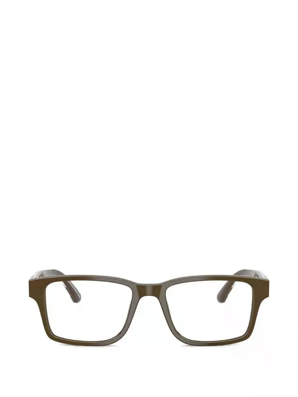 Emporio Armani Square Frame Eyeglasses - Brown