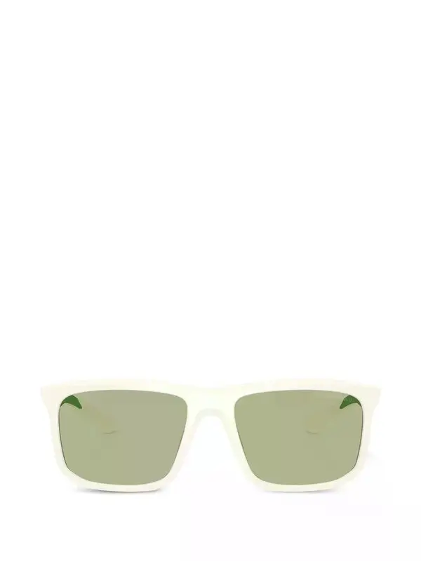 Emporio Armani Rectangle Frame Sunglasses - White
