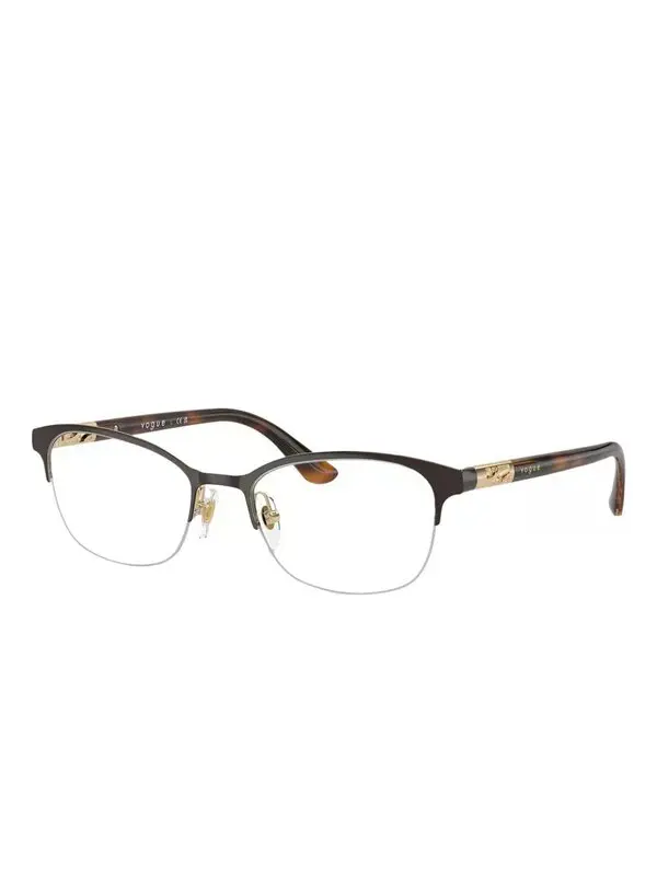 VOGUE EYEWEAR Browline Glasses - Brown
