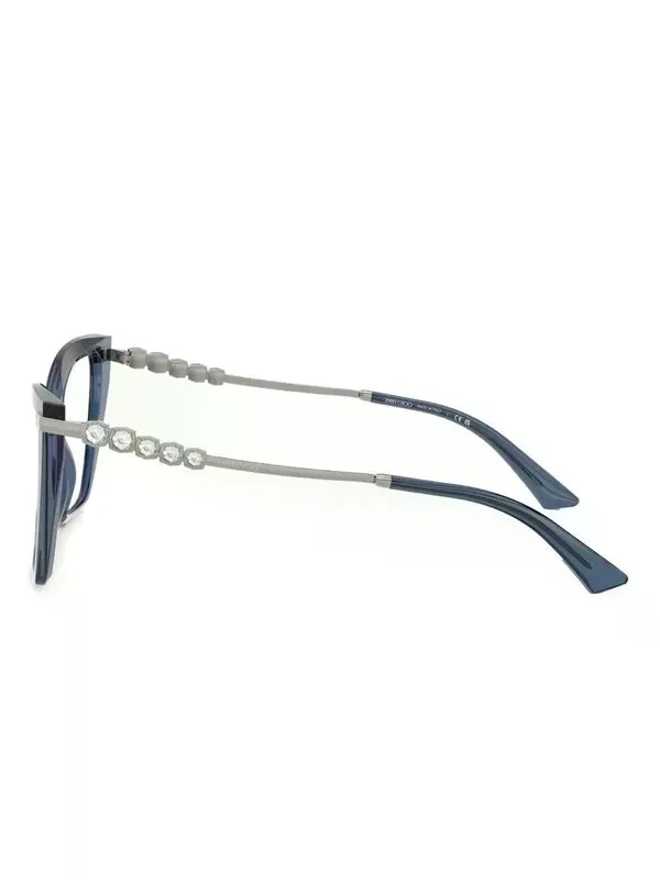 JIMMY CHOO Crystal-embellished Cat-eye Glasses
