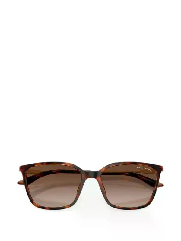 Armani Exchange Tortoiseshell-effect Square-frame Sunglasses