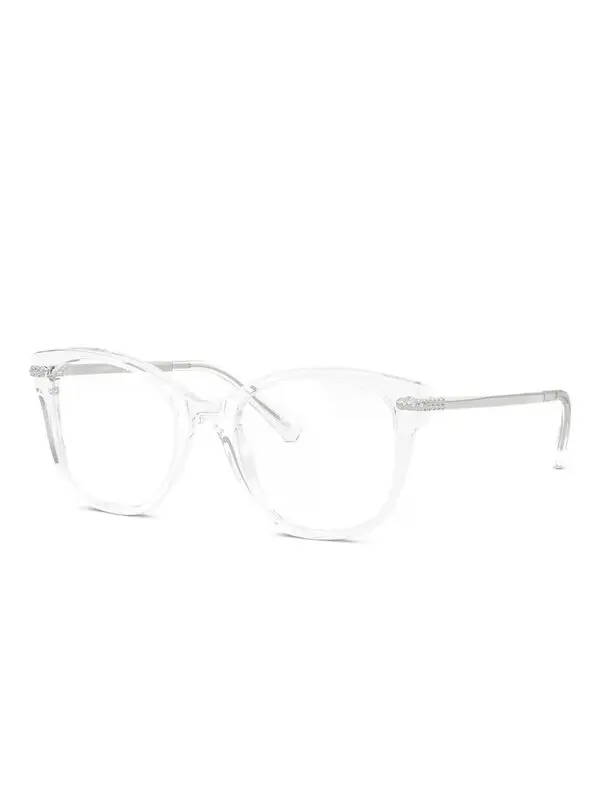 SWAROVSKI Crystal Embellished Square Frame Eyeglasses