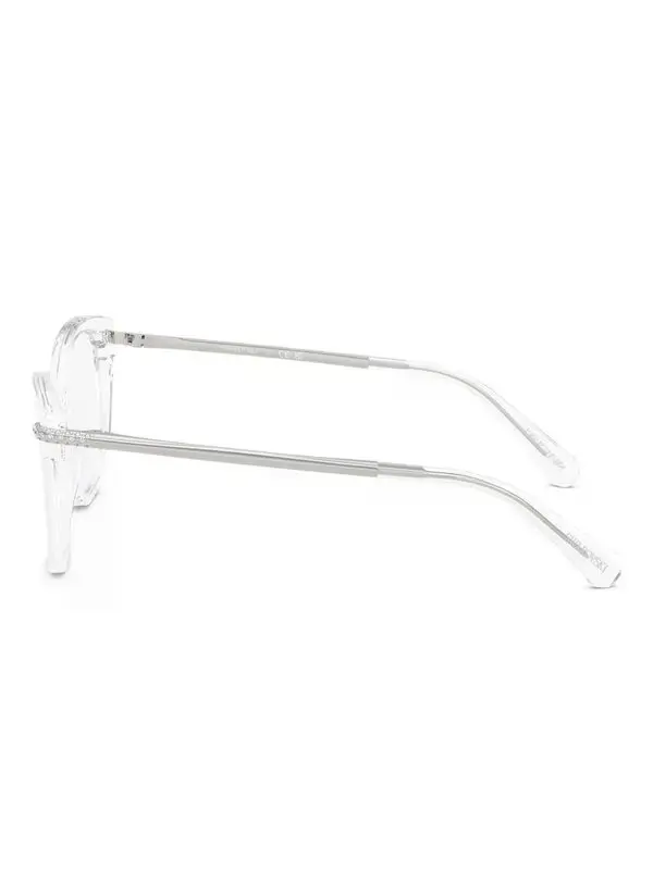SWAROVSKI Crystal Embellished Square Frame Eyeglasses