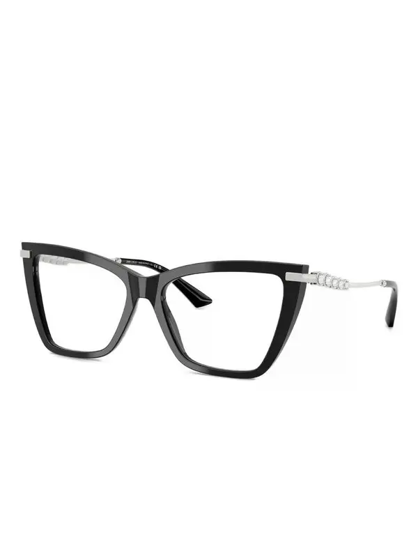 JIMMY CHOO Embellished Acetate Cat Eye Glasses