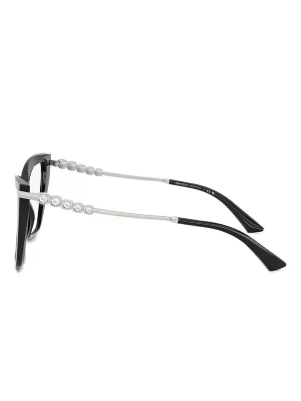 JIMMY CHOO Embellished Acetate Cat Eye Glasses