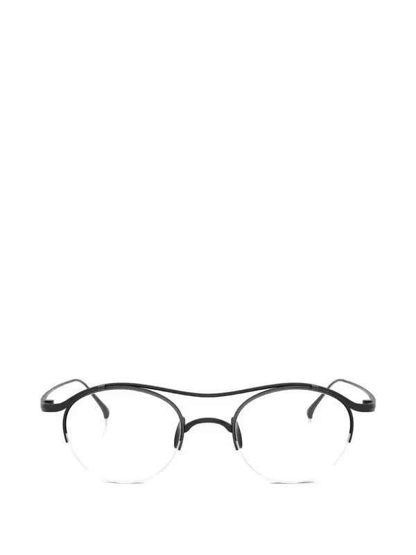 Giorgio Armani Double-bridge Round Glasses