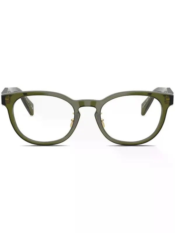 Prada Round Frame Glasses - Green