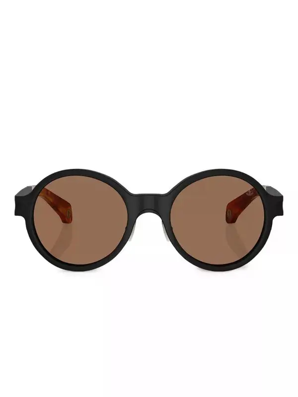 Moncler Round Frame Metal Sunglasses