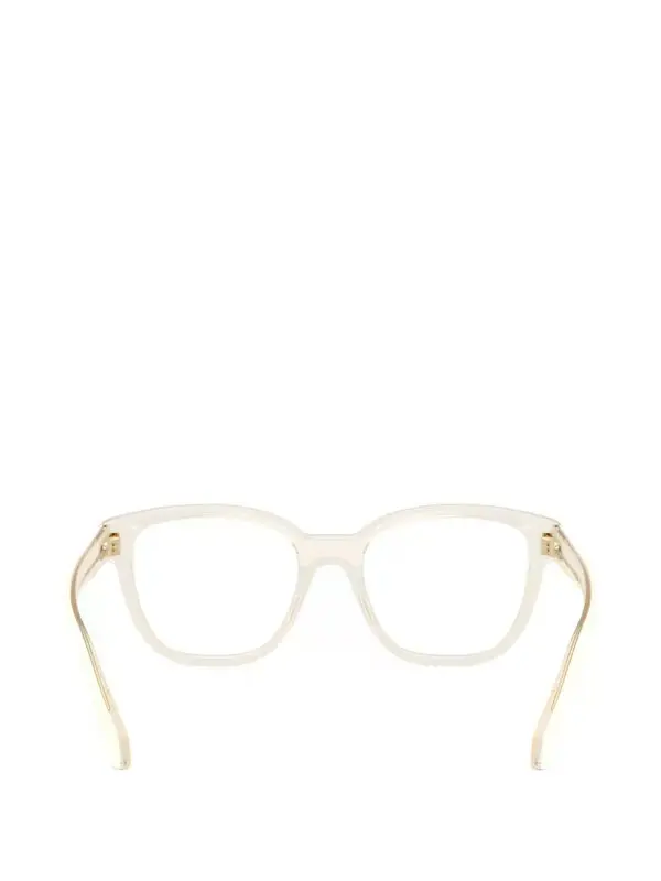 Moncler Geometric Frame Eyeglasses - Neutrals