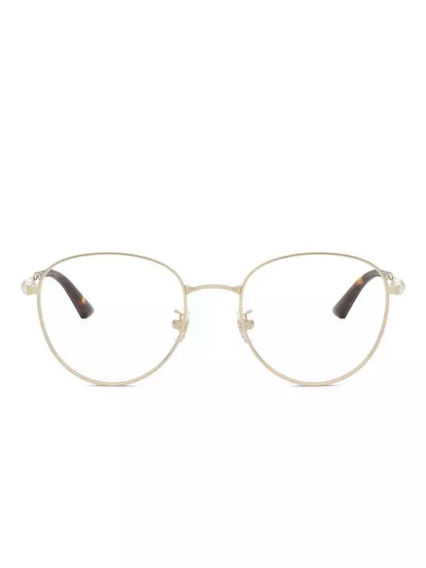 JIMMY CHOO Embellished Round-frame Glasses