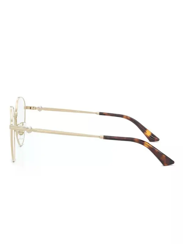 JIMMY CHOO Embellished Round-frame Glasses