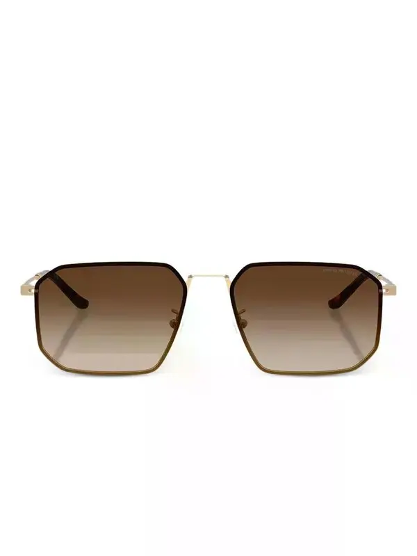Emporio Armani Geometric Frame Sunglasses - Brown