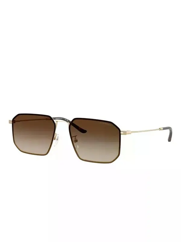 Emporio Armani Geometric Frame Sunglasses
