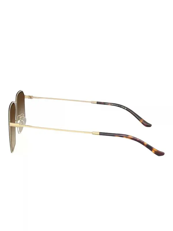 Emporio Armani Geometric Frame Sunglasses
