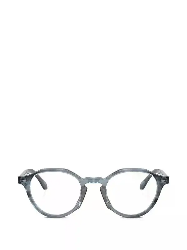 Giorgio Armani Round Frame Eyeglasses - Blue