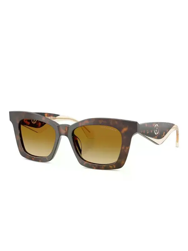 Giorgio Armani Square-frame Sunglasses - Brown