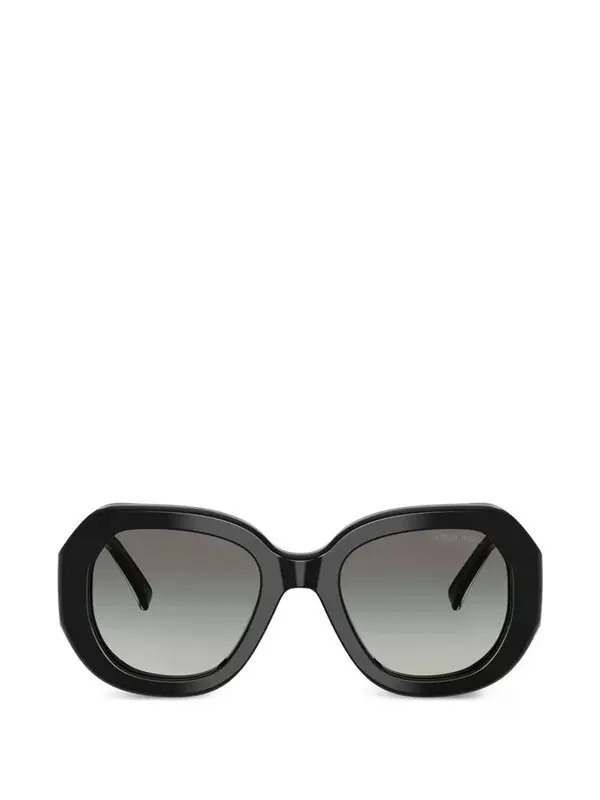 Giorgio Armani Geometric-frame Sunglasses - Black