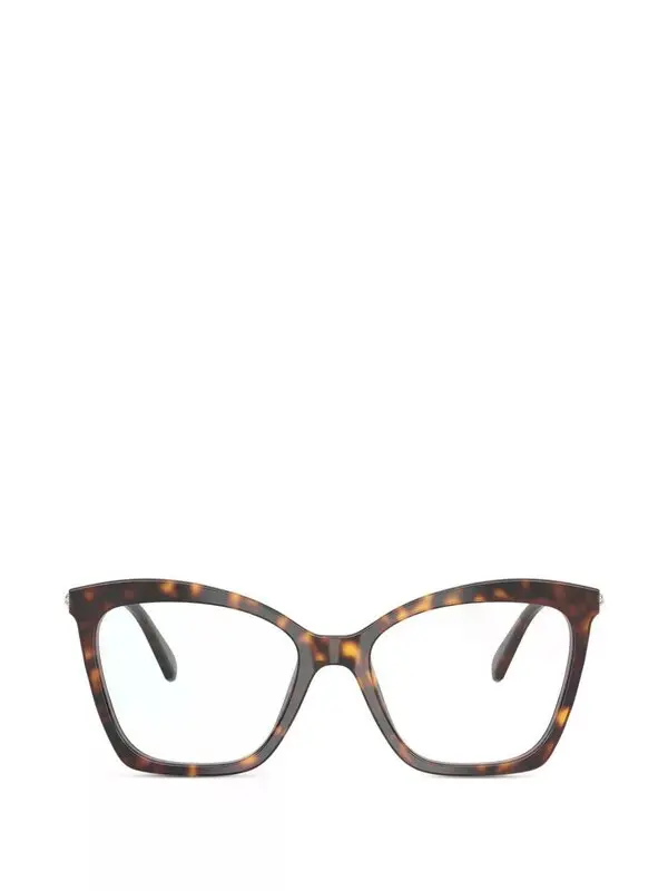 SWAROVSKI Crystal Embellished Eyeglasses - Brown