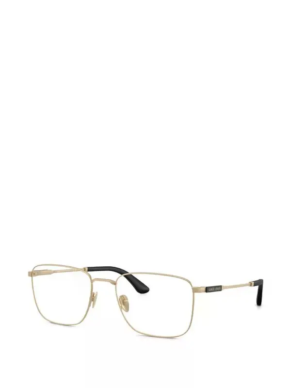 Giorgio Armani Square Frame Eyeglasses - Gold