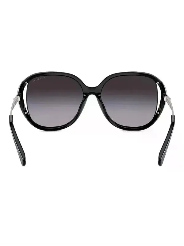 COACH Gradient Lens Round Frame Sunglasses