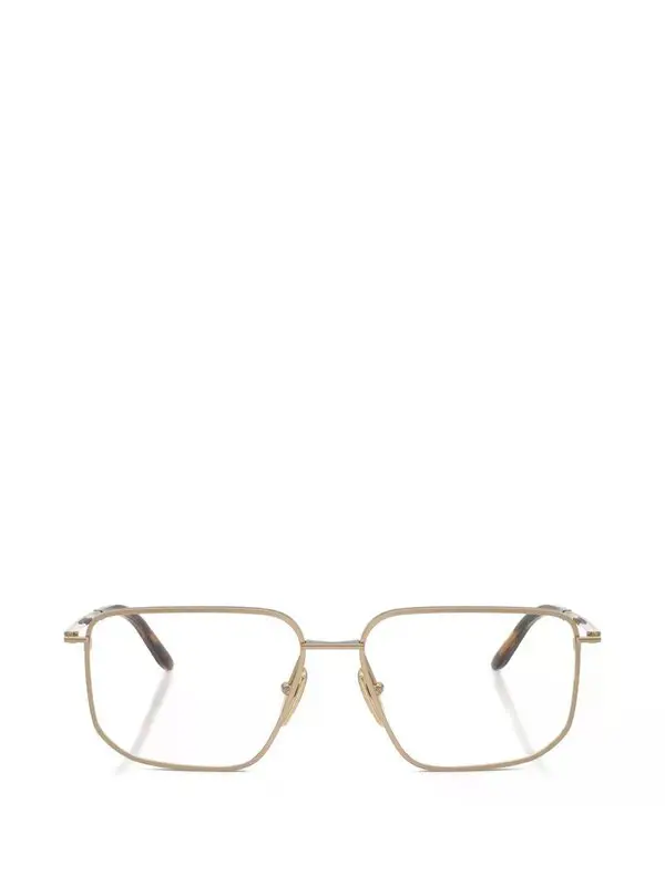 Prada Geometric-frame Glasses - Gold