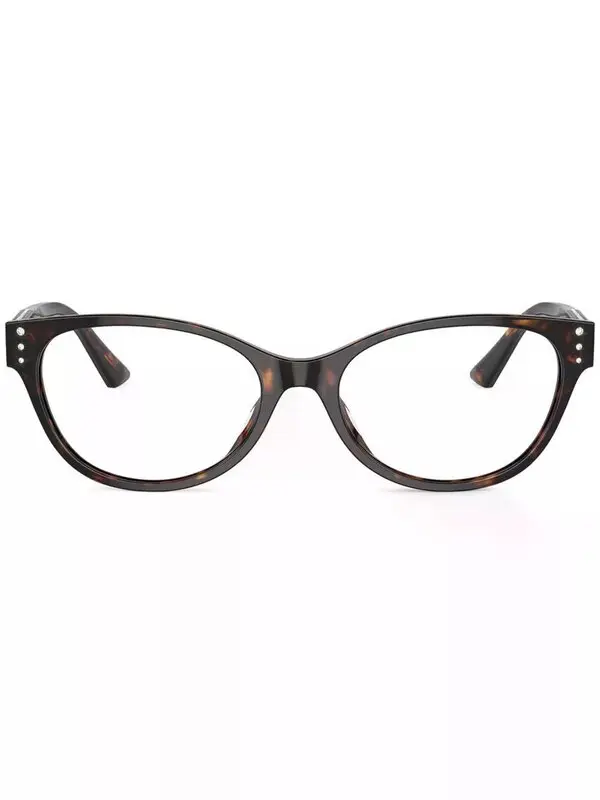 JIMMY CHOO Cat Eye Acetate Eyeglasses - Brown