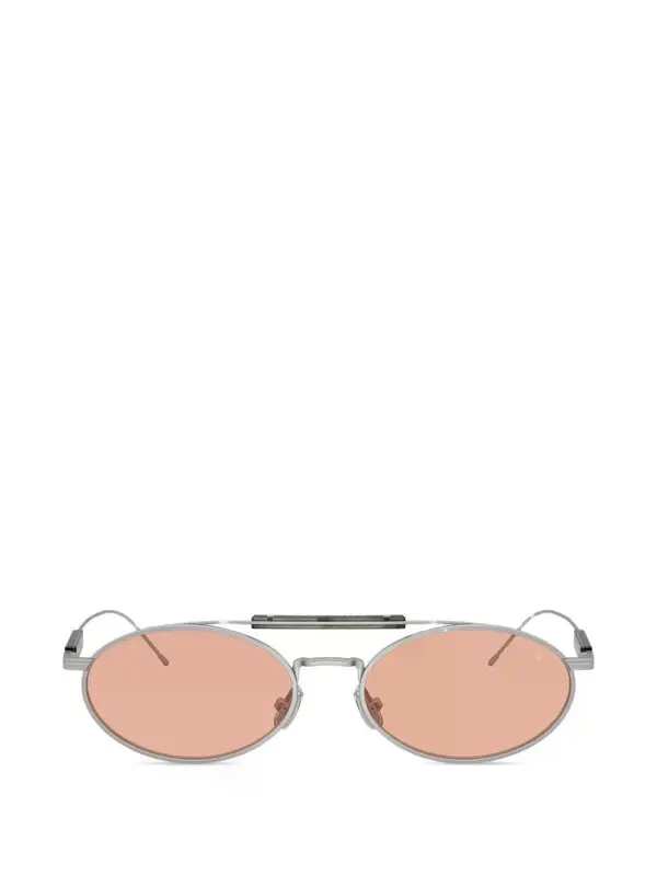 Brunello Cucinelli Oval-frame Sunglasses - Silver