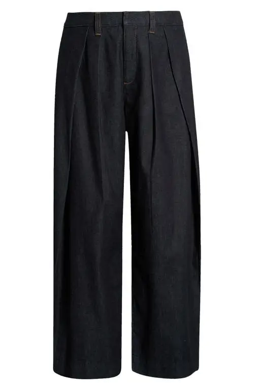 Wit & Wisdom Pleated Barrel Leg Denim Trousers