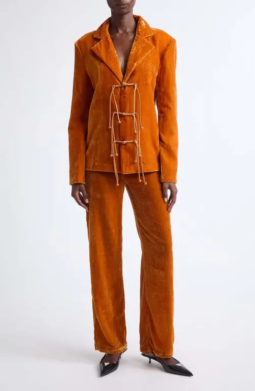 KIM SHUI Velvet Blazer