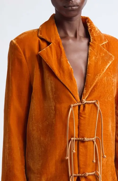 KIM SHUI Velvet Blazer