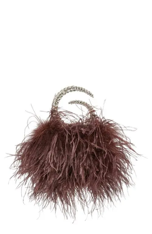 L’ALINGI Karma Feather Crystal Top Handle Bag