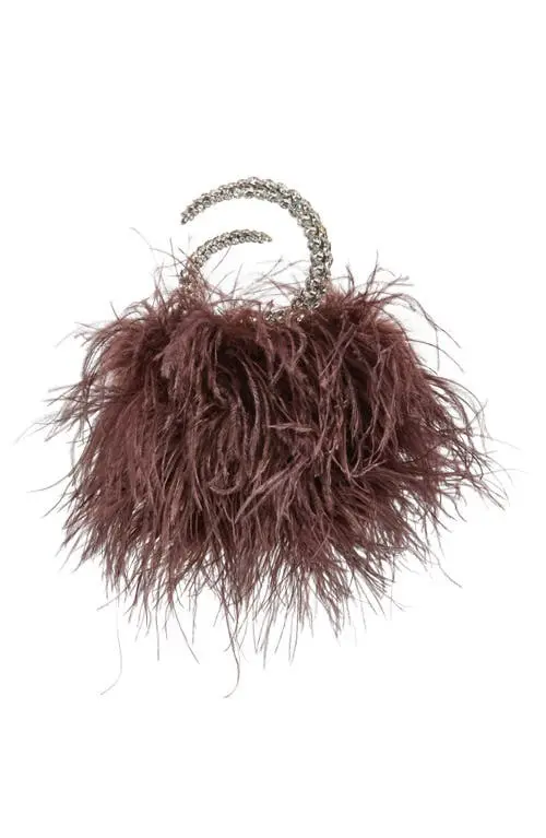 L’ALINGI Karma Feather Crystal Top Handle Bag