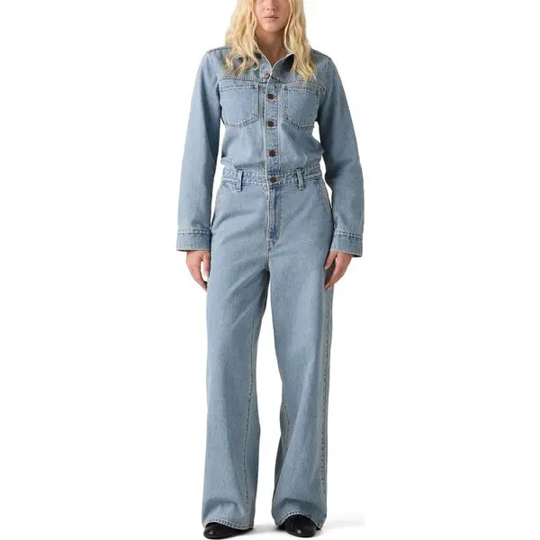 LEVI'S Heritage Long Sleeve Denim Jumpsuit - Broad City