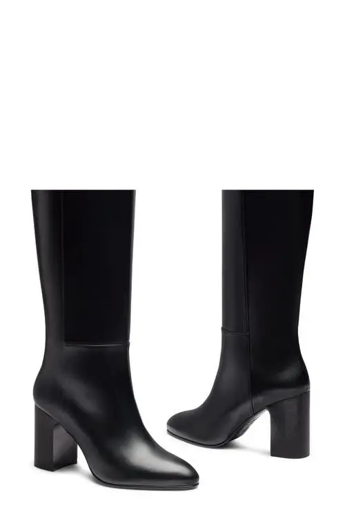 STUART WEITZMAN Mulberry Knee High Boot - Black Leather