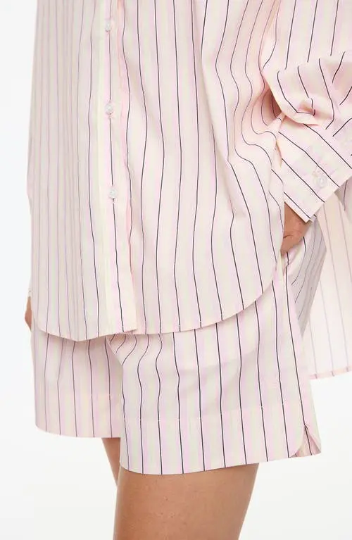 LMND Mara Stripe Organic Cotton Button-up Shirt