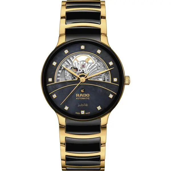 RADO Centrix Automatic Diamond Watch - Black Mop