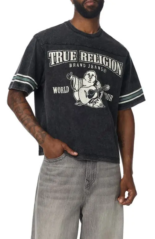 True Religion Washed Boxy Graphic T-shirt