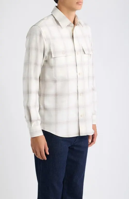BOSS Trim Fit Check Button Front Shirt