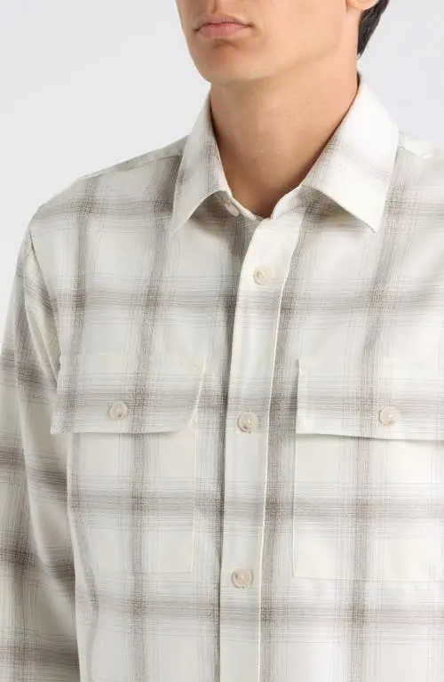 BOSS Trim Fit Check Button Front Shirt