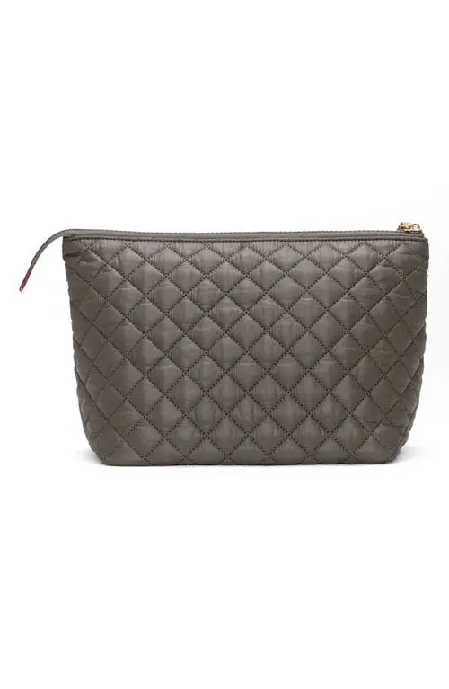Mz Wallace Large Zoey Quilted Nylon Cosmetics Case