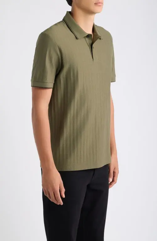 BOSS Parlay Tipped Cotton Polo - Open Green