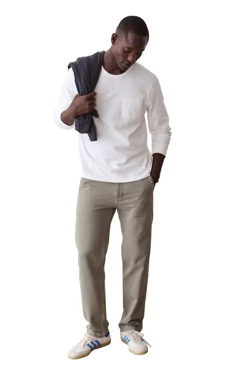 Marine Layer Luxe Slub Long Sleeve Pocket T-shirt