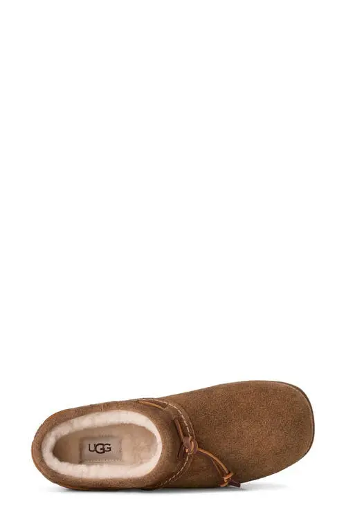 UGG Buckled Clogs With Sheepskin Insole