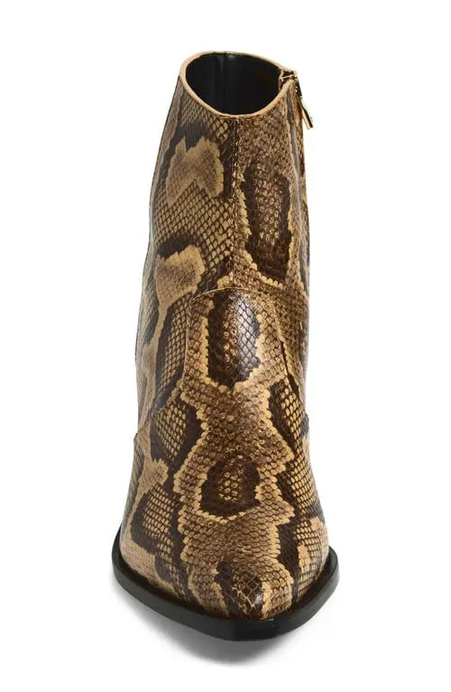 Amiri Ryder Python Embossed Pointed Toe Boot