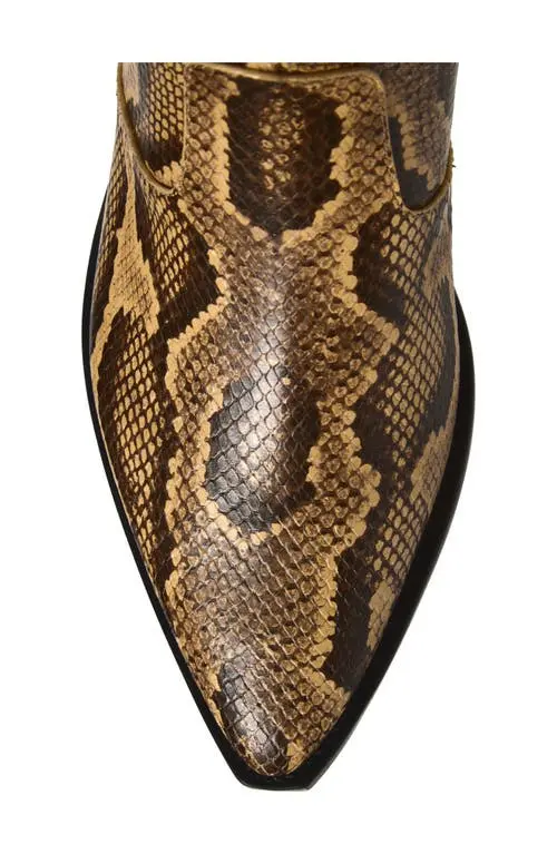 Amiri Ryder Python Embossed Pointed Toe Boot