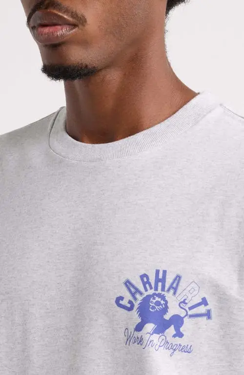 Carhartt Work In Progress Well Built Organic Cotton Graphic T-shirt - Ash Heather